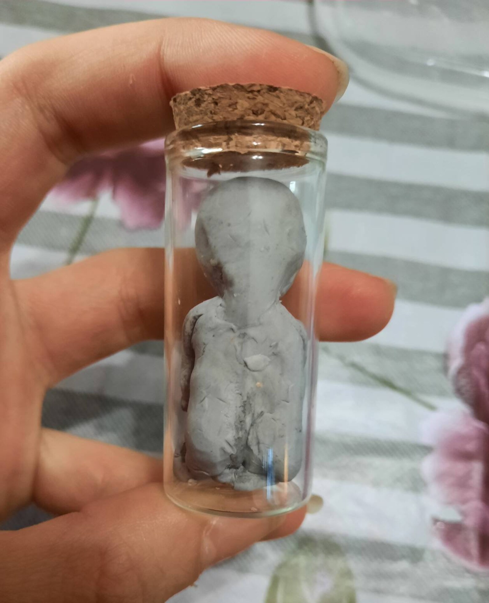 Ooak Hecho a mano alienígena bebé bebé momificado feto en un | Etsy