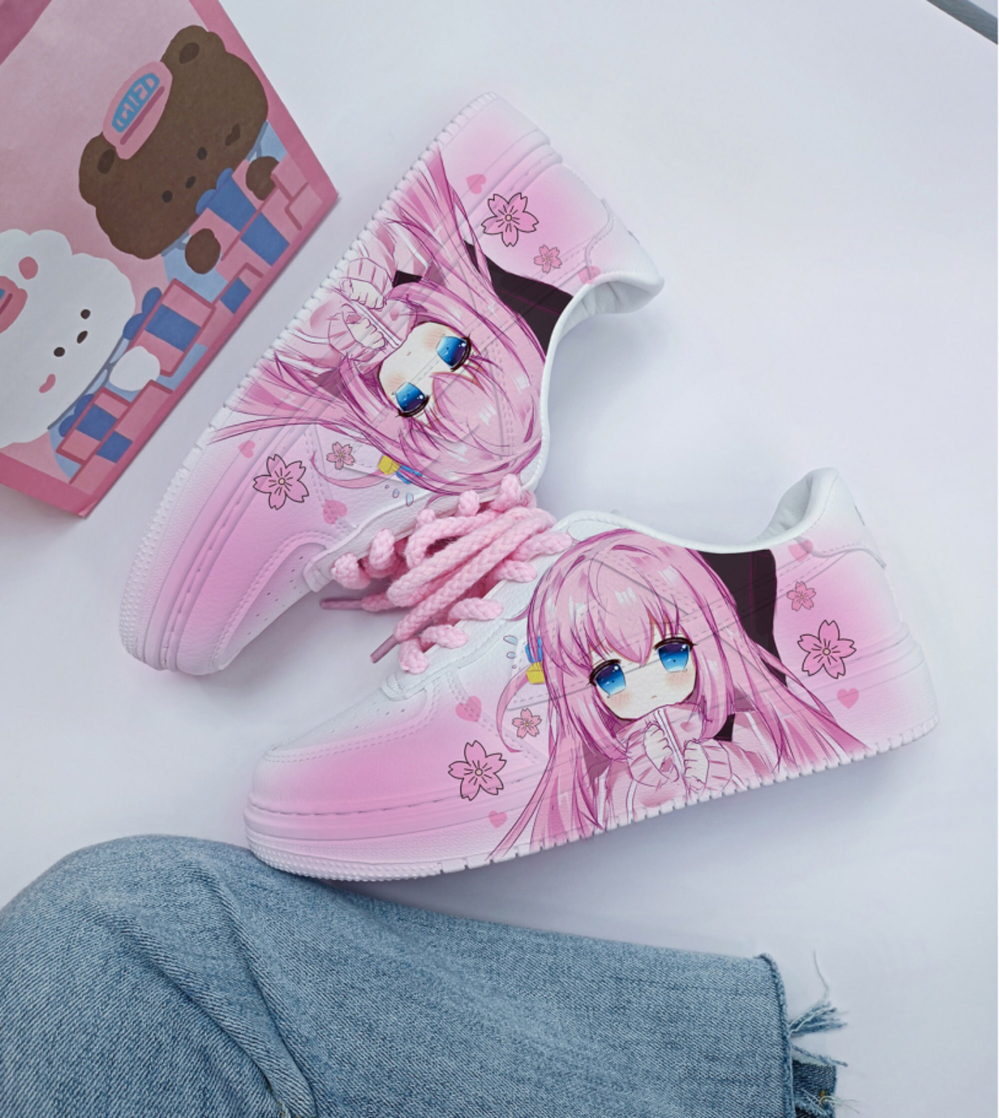 Cute Girl Hand-painted Shoesfashion Sneakerskawaii Canvas Shoesanime ...