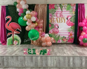 Flamingo Backdrop | Etsy