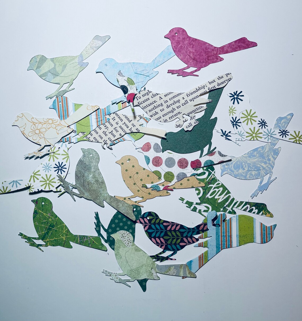 Bird Die Cuts//collage Birds//art Journal Birds//handmade Die | Etsy