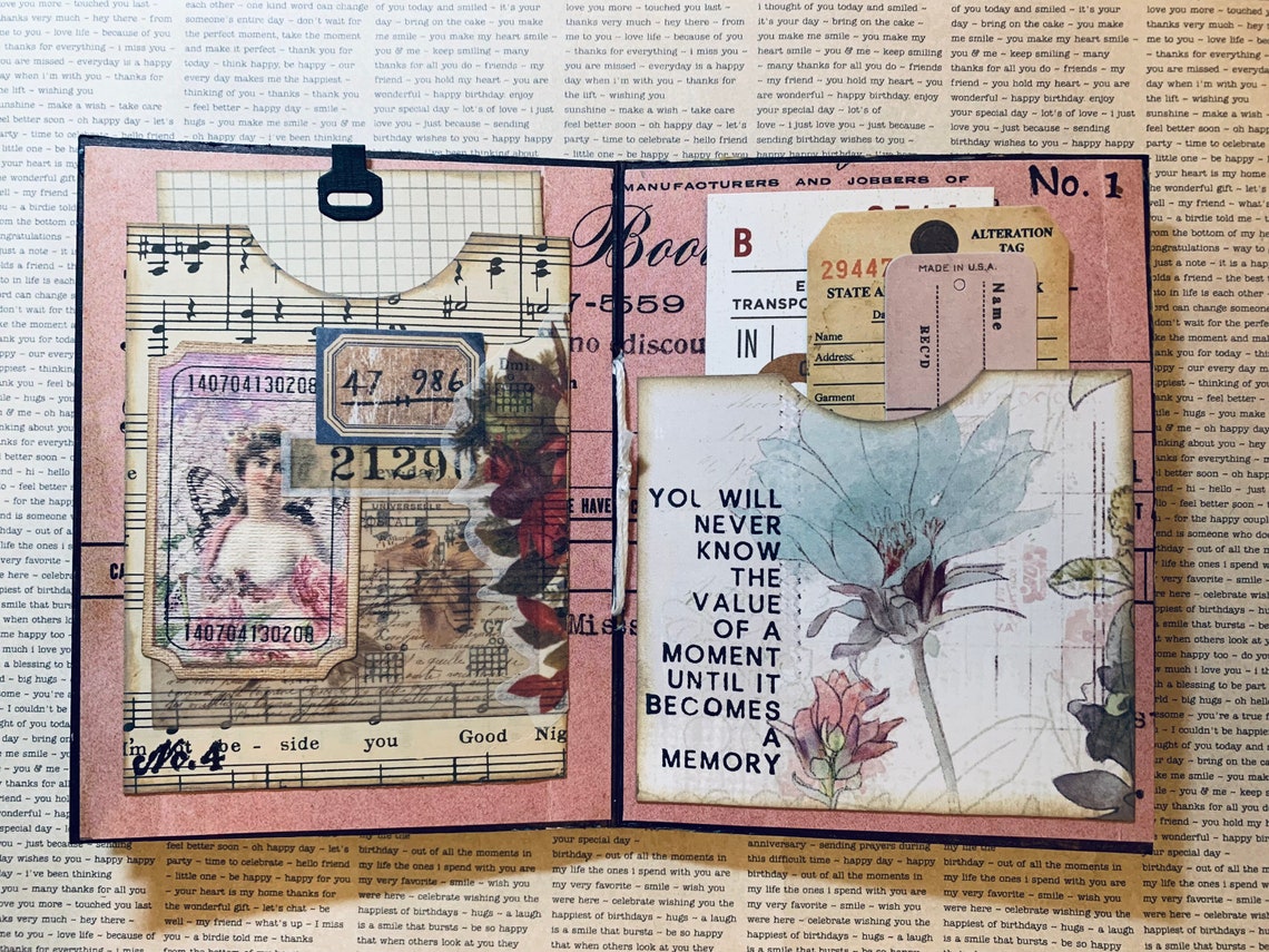 Mini Junk Journal//art Journal//handmade Junk Journal | Etsy