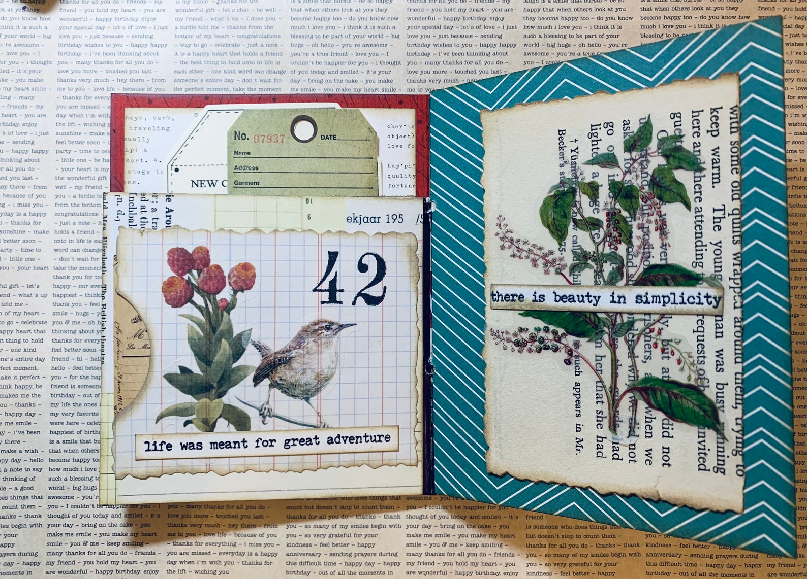 Mini Junk Journal//art Journal//handmade Junk Journal - Etsy