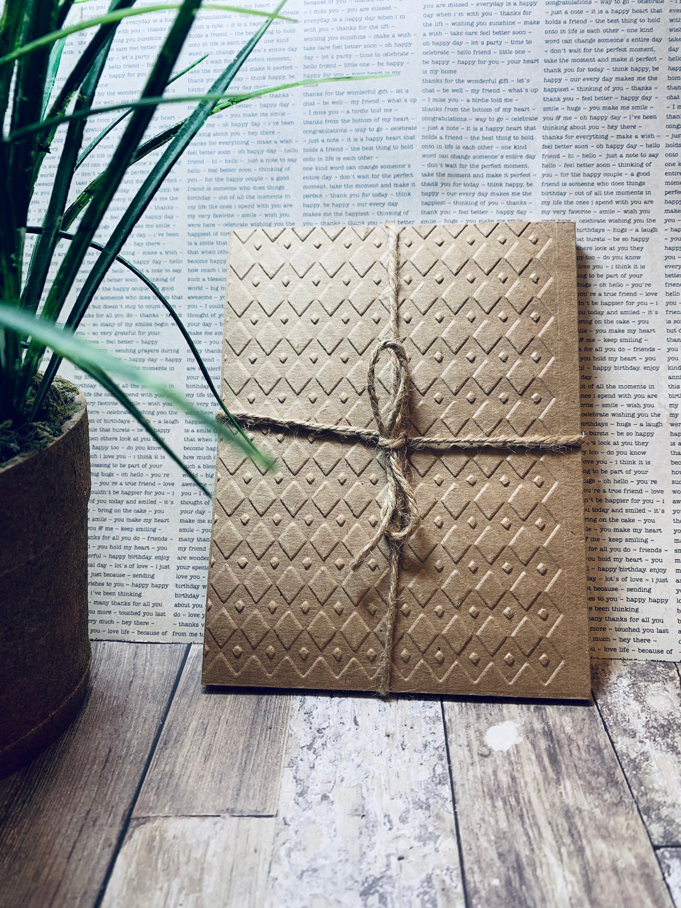 Kraft Card Packs//notecards Pack//embossed Cards//any Occasion Cards ...