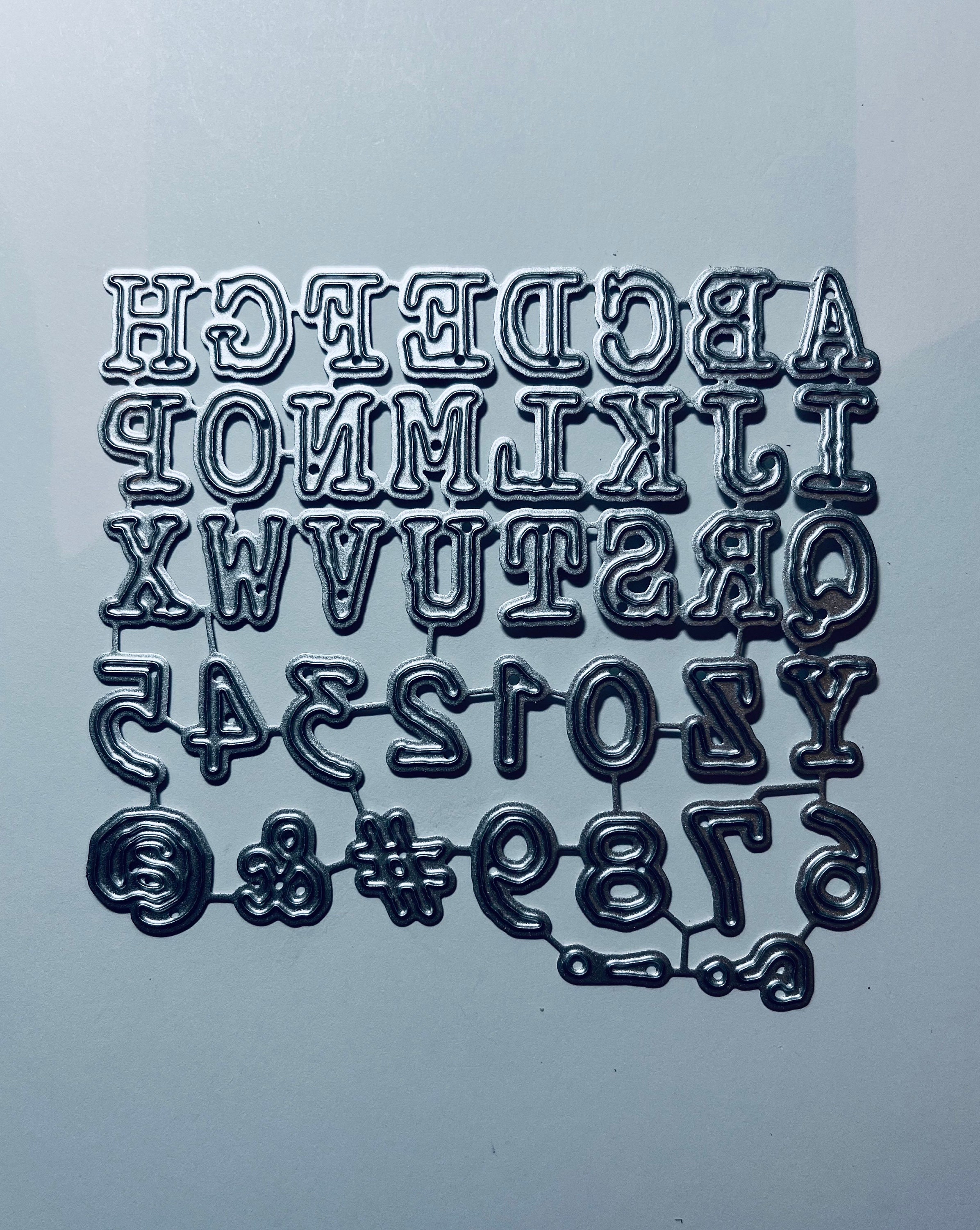 Metal Alphabet Die Cuts//upper Case Alpha Dies//lower Case - Etsy