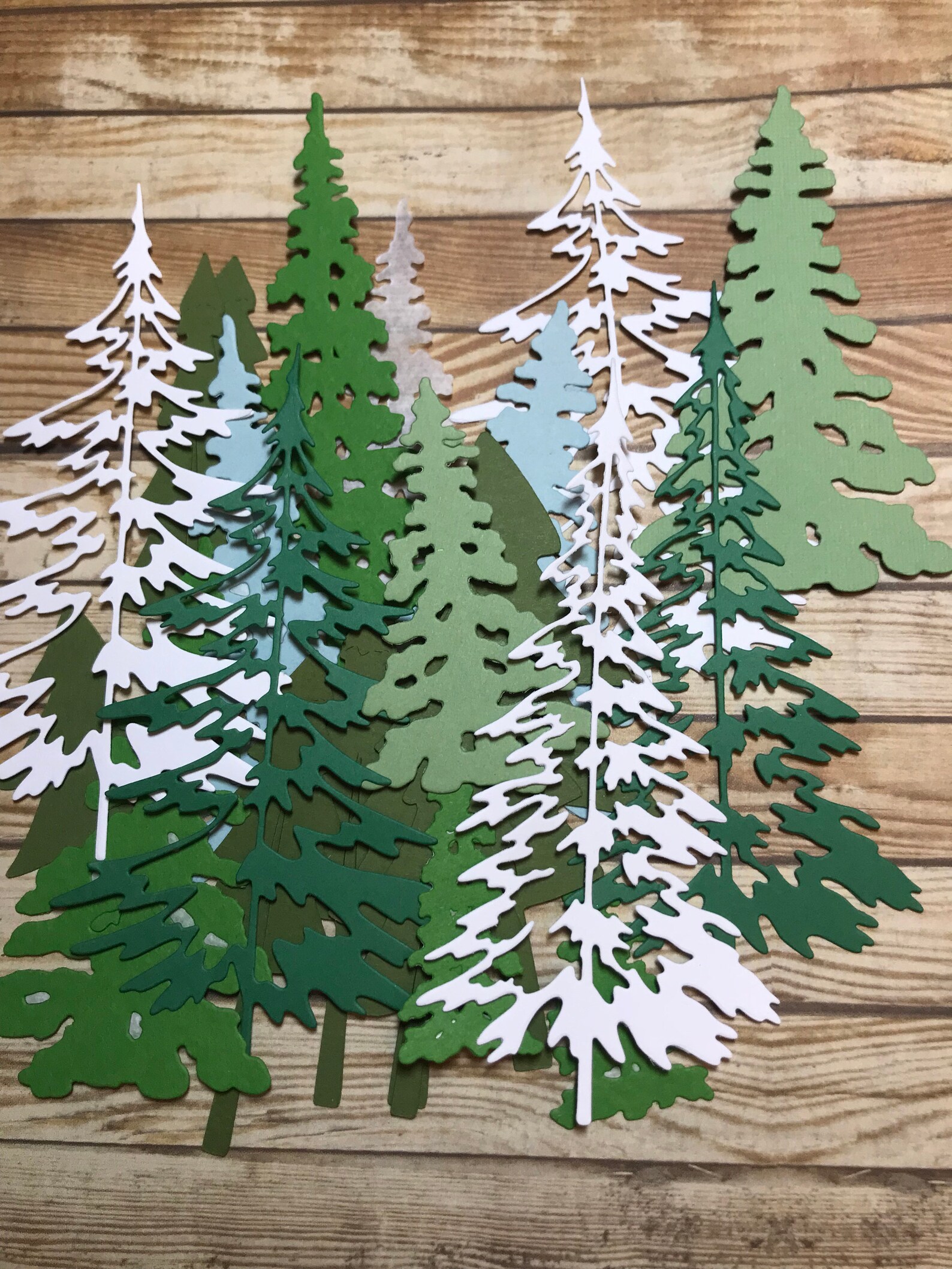 Tree Die Cuts//collage Trees//art Journal Trees//handmade Die - Etsy Canada