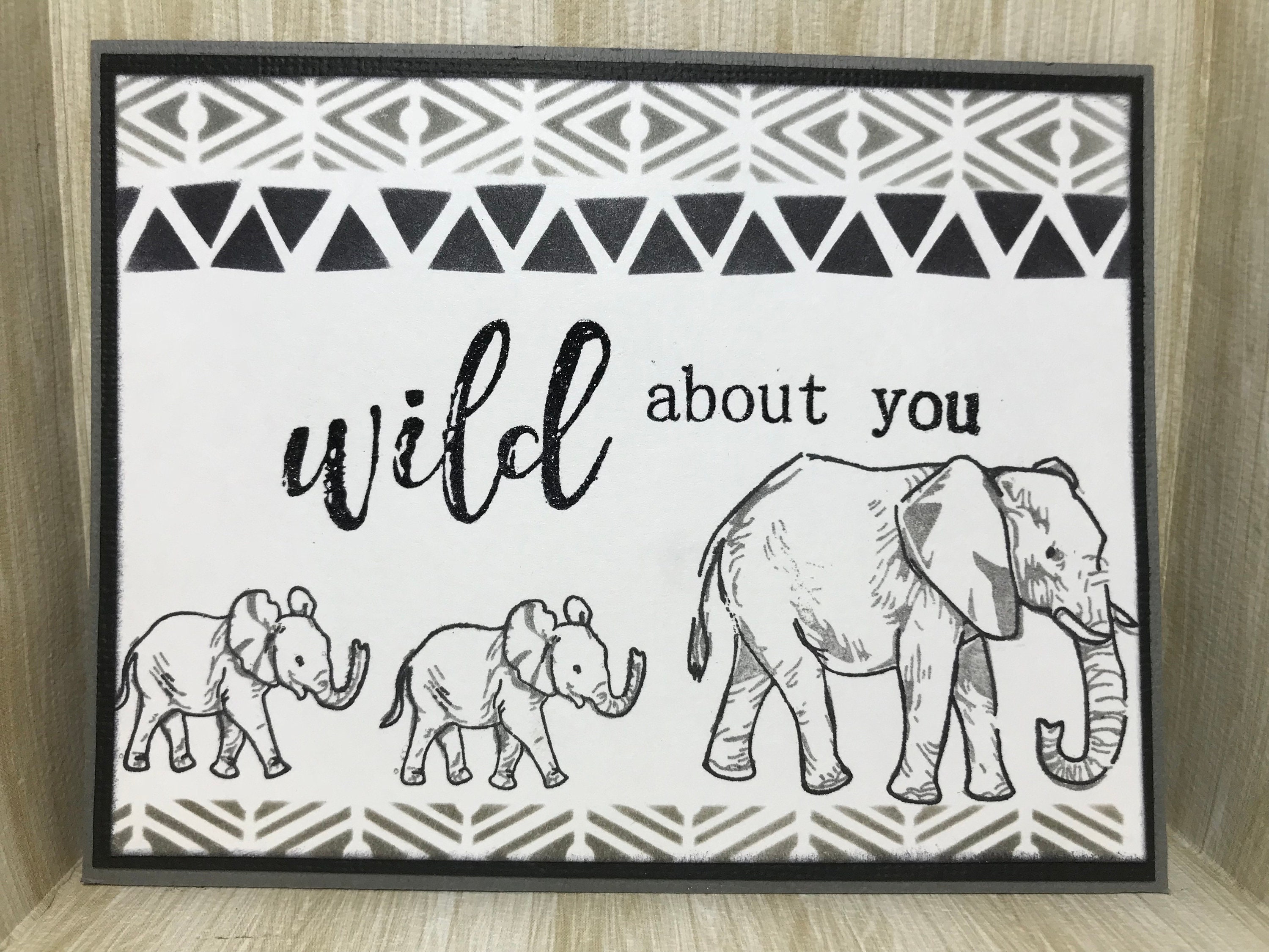 Wild About You Card//handmade Card - Etsy Canada
