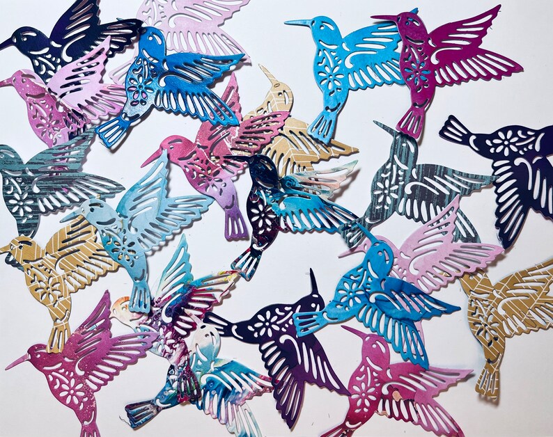 Hummingbird Die Cuts//junk Journal Die Cuts//collage Die - Etsy