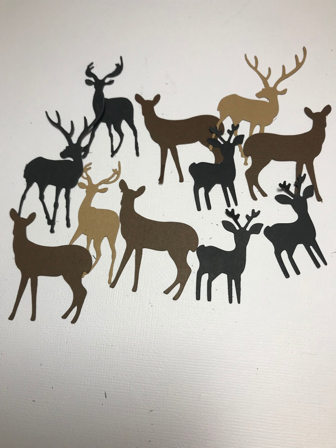 Reindeer Die Cuts//collage Die Cuts//art Journal Reindeer//handmade Die ...