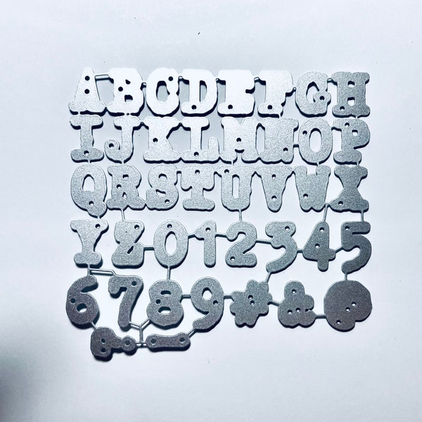Alphabet Die Cut - Etsy