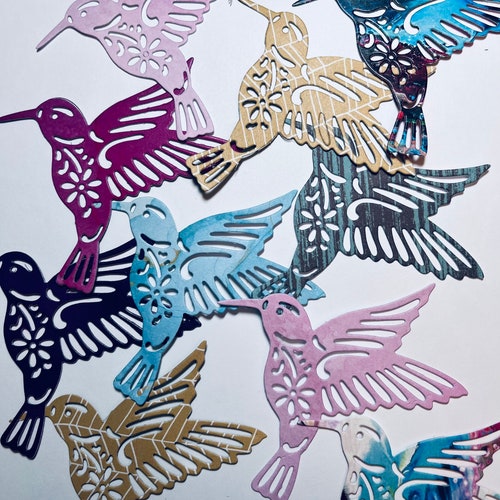 Hummingbird Die Cuts//junk Journal Die Cuts//collage Die - Etsy