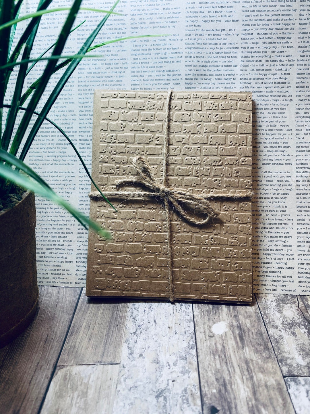 Kraft Card Packs//notecards Pack//embossed Cards//any Occasion Cards ...