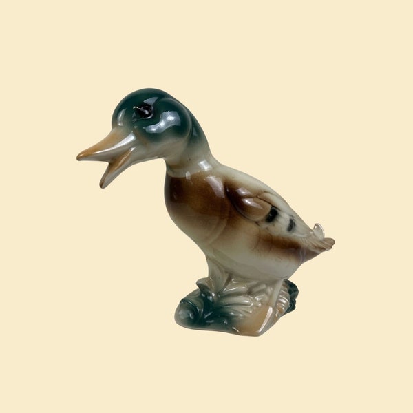 Antique Ceramic Duck Figurine Etsy