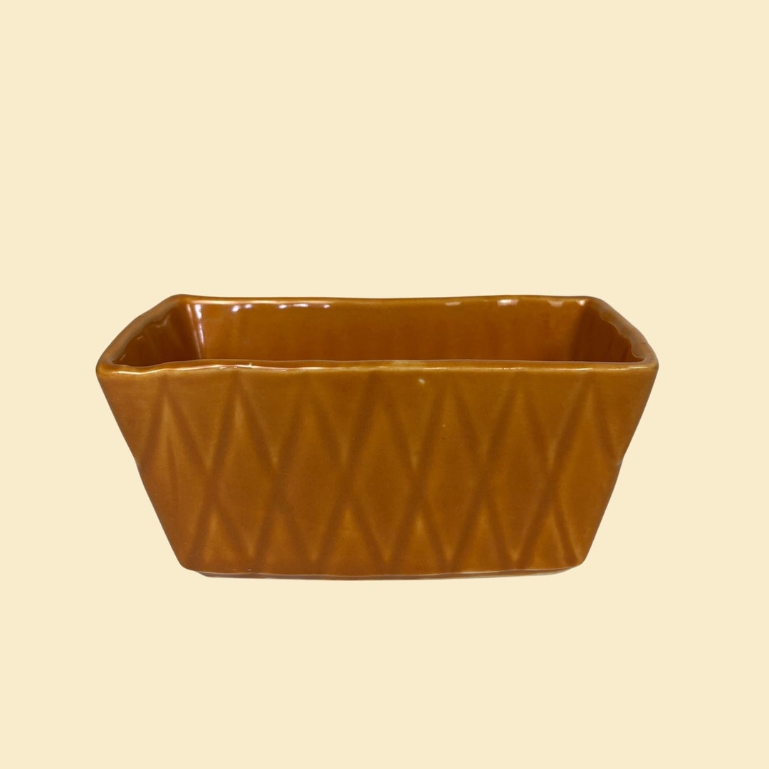 1970s Orange Ceramic Windowsill Planter, Vintage 70s Rectangular ...