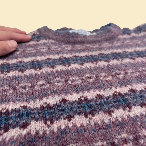 1970s abstract sweater by Austin J, vintage knit 70s … - Gem