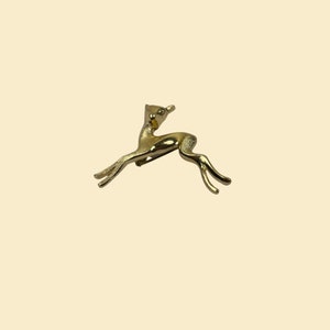 Vintage 80s Gold-toned Deer Pin, 1980s Fawn / Baby Deer Brooch, Made in ...