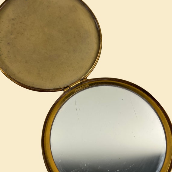 1930s Stratton of England powder compact, white & bra… - Gem