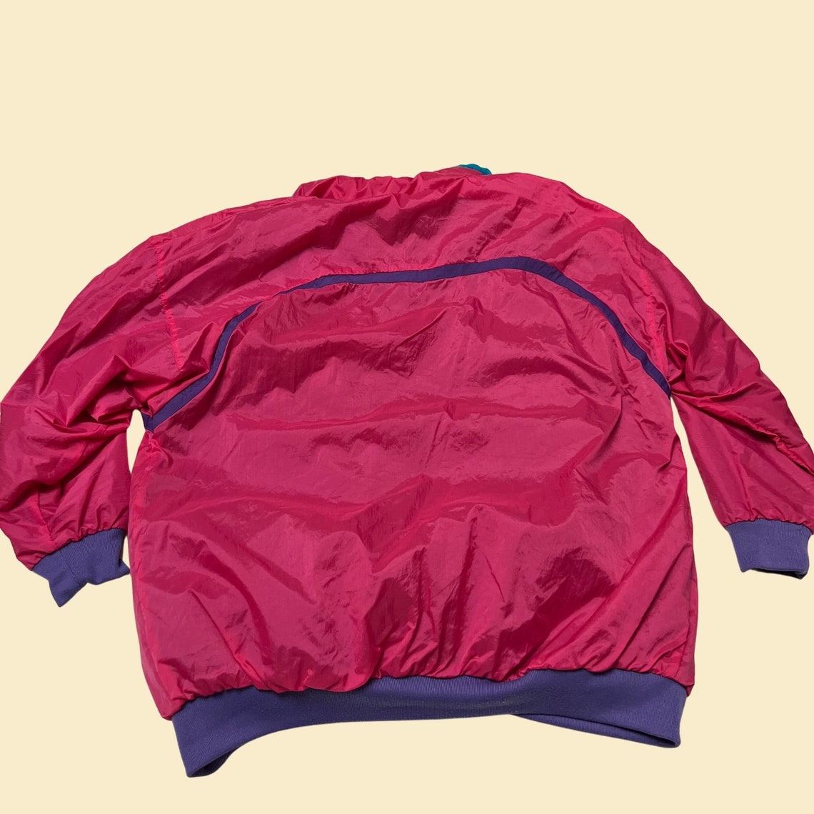 80s Reversible Jacket in Purple Teal and Pink, Vintage Be in the ...
