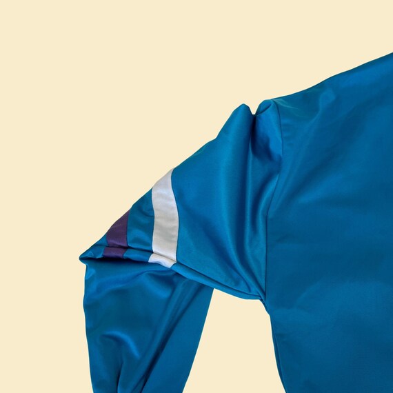 1980s colorblock track jacket, vintage size L Martini… - Gem