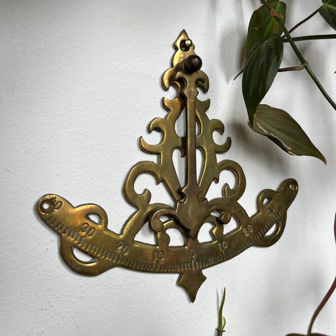 Vintage Brass Inclinometer C. 1970s Solid Brass Nautical Wall - Etsy