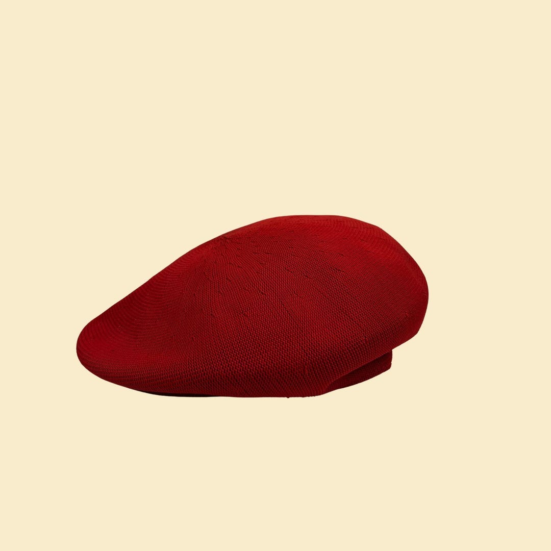 90s/y2k Red Flat Cap by Kangol Design, Vintage Solid Red Newsboy Cap - Etsy