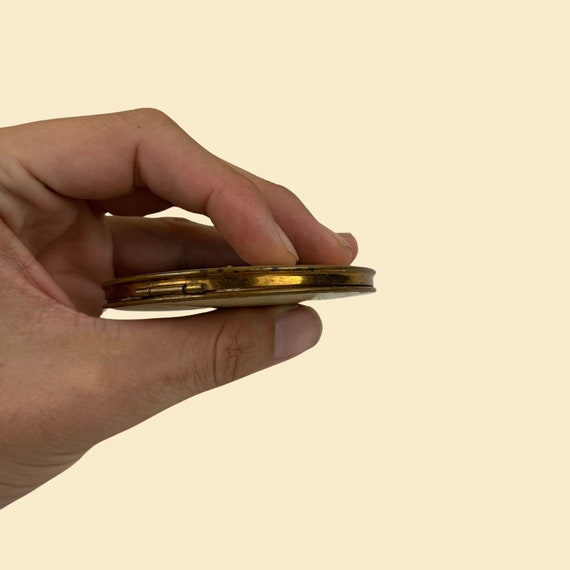 1930s Stratton of England powder compact, white & bra… - Gem