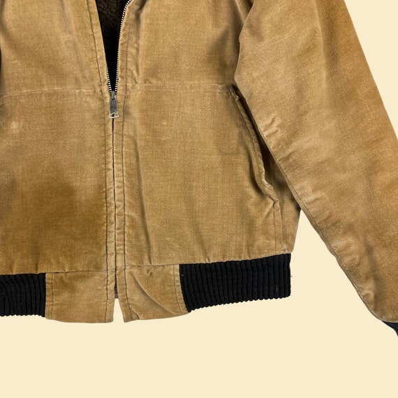 1970s Cal Craft brown jacket, faux-fur lined vintage … - Gem