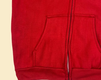Vintage 70s/80s L Red Hoodie by Action, Vintage 1970s Vintage 70s/80s L Red Hoodie by Action, Vintage 1970s