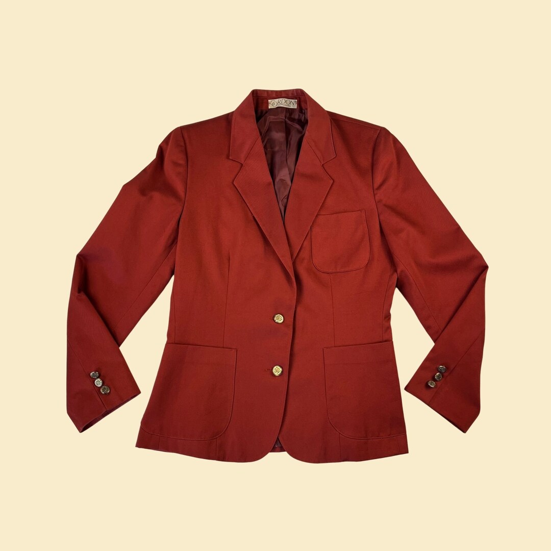 Vintage 1970s Blazer, Burnt Orange Women's Jacket by Gordon of ...