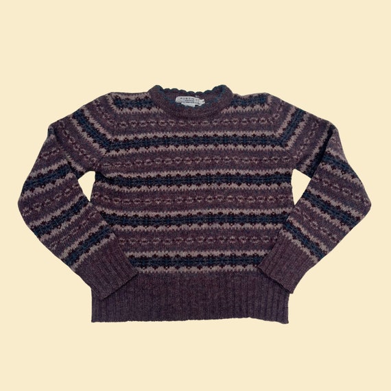 1970s abstract sweater by Austin J, vintage knit 70s … - Gem