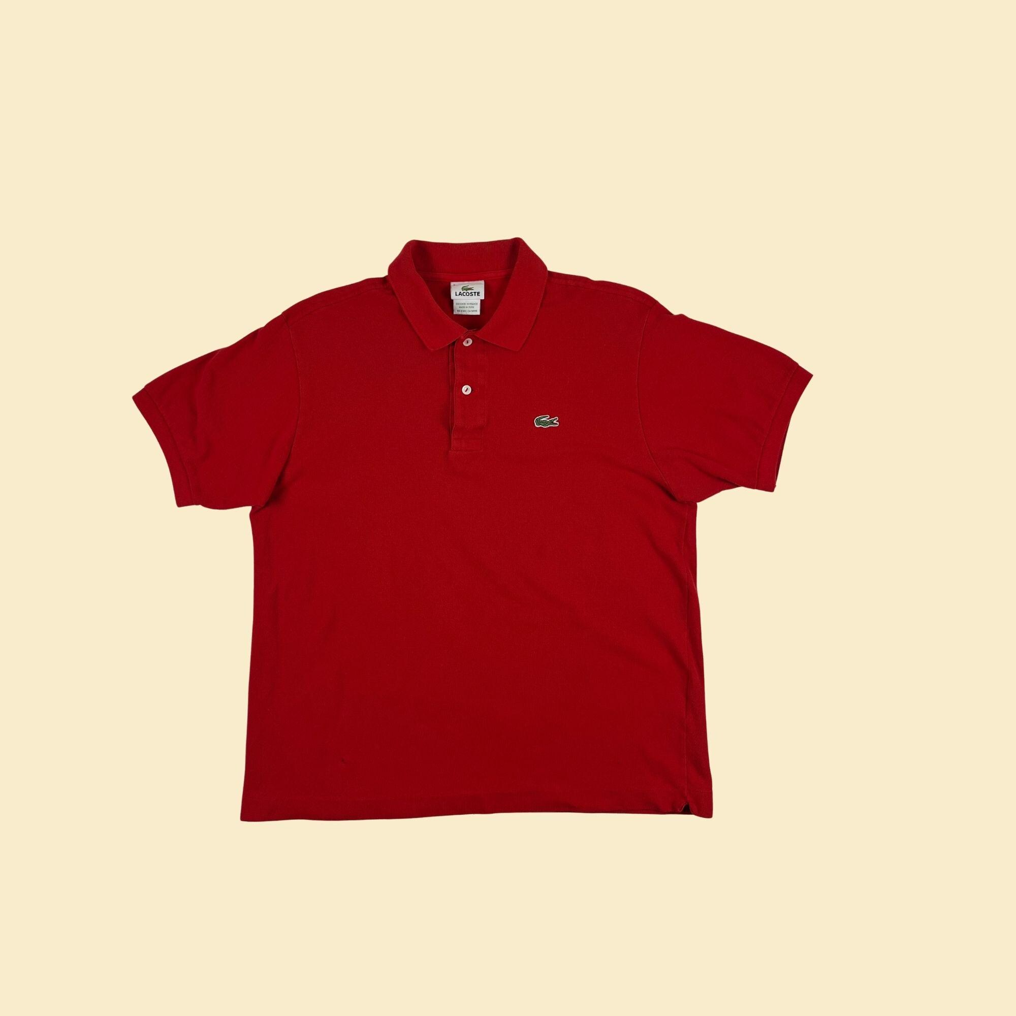 Red Lacoste Polo - Etsy Red Lacoste Polo - Etsy