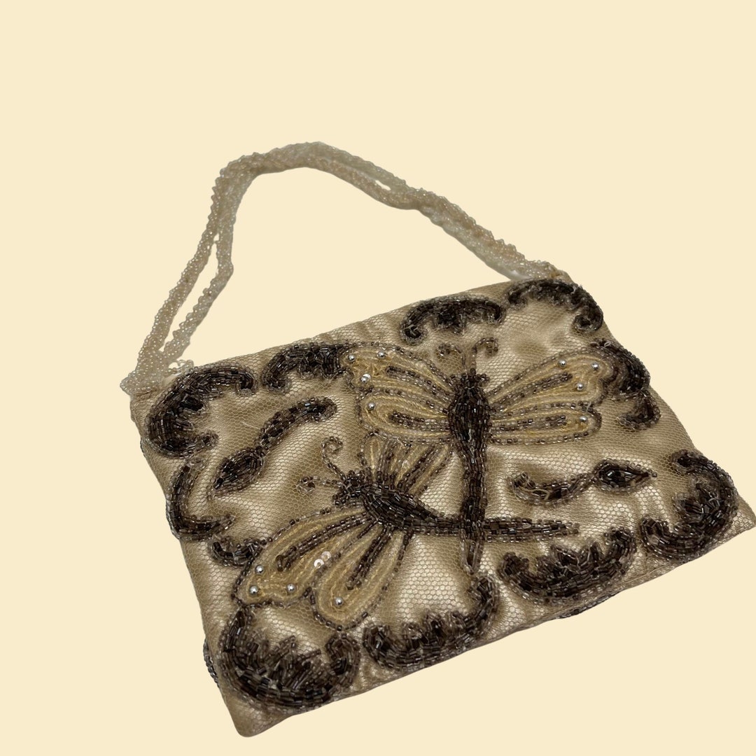 1980s Beaded Dragonfly Handbag by Christiana, Vintage 80s Intricate ...