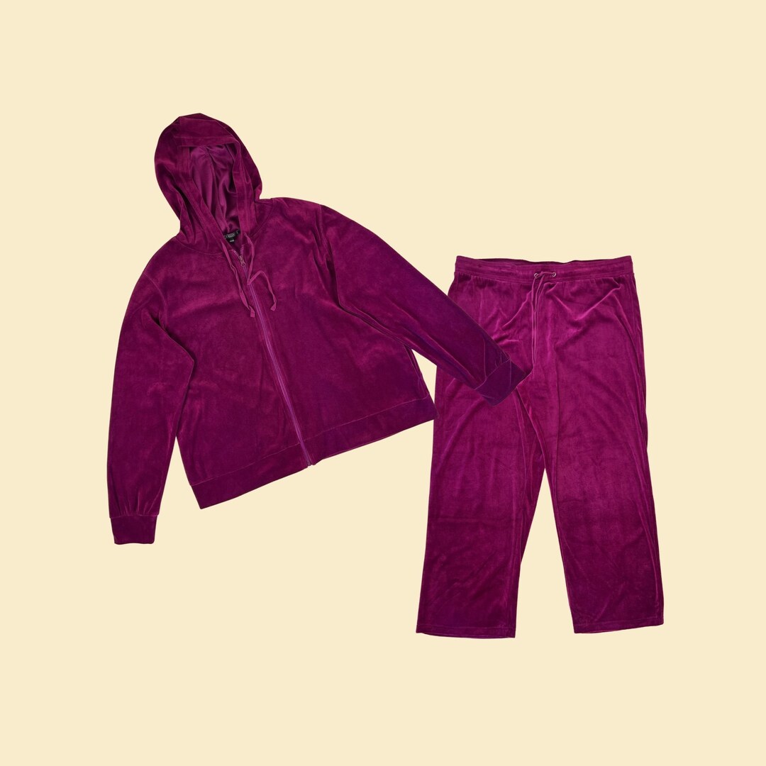 Y2K Velour Tracksuit by NYC Alliance, Size 2X Vintage 2000s Women's ...