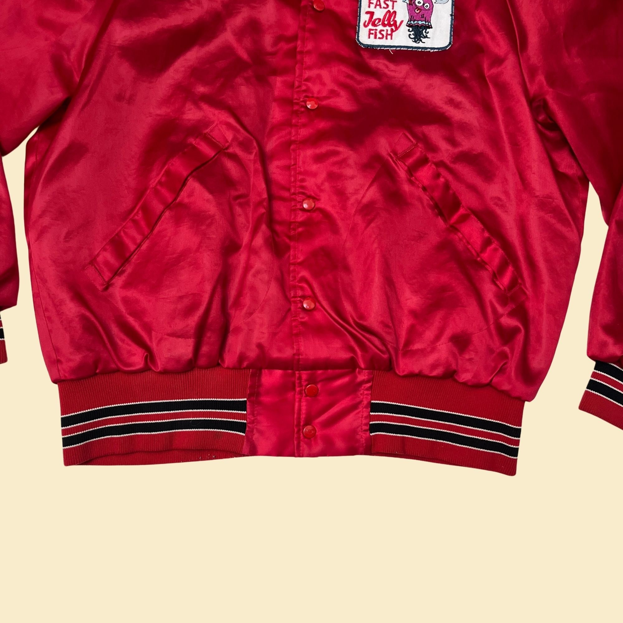 80s Red Racing Jacket With Exxon Park Racing and Super Fast - Etsy