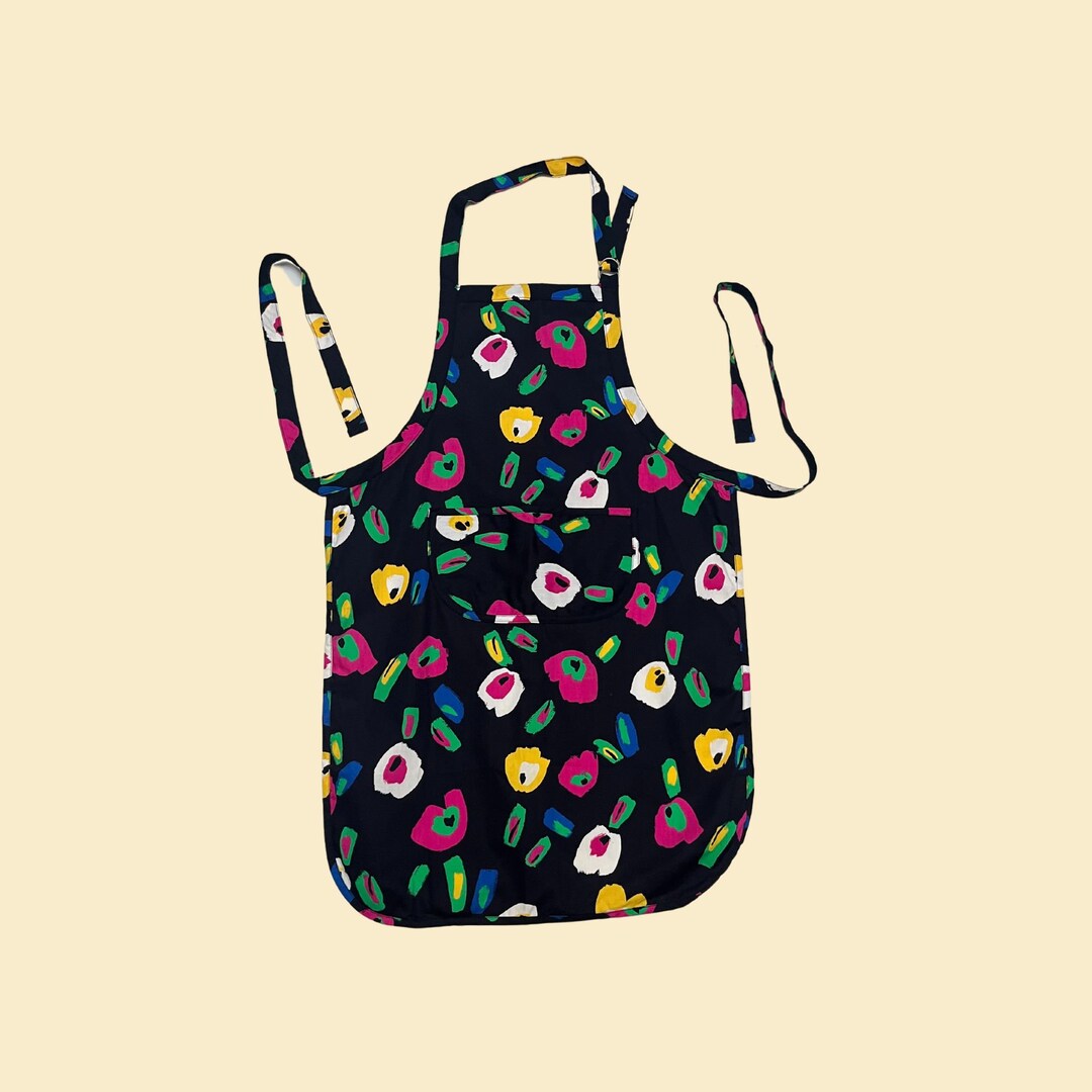 70s Novelty Print Apron by Now Designs San Francisco, Vintage 1970s ...