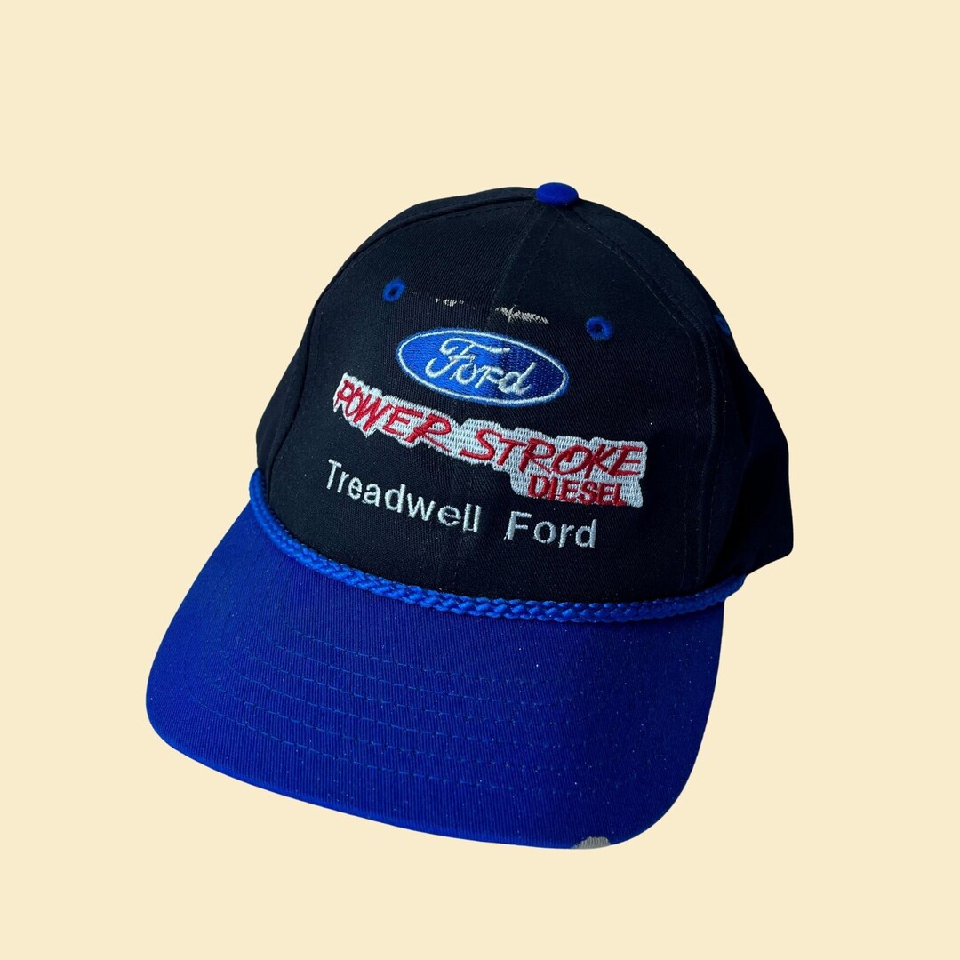 90s Ford Trucker Hat, 1990s Vintage Ford Power Stroke Diesel Baseball ...
