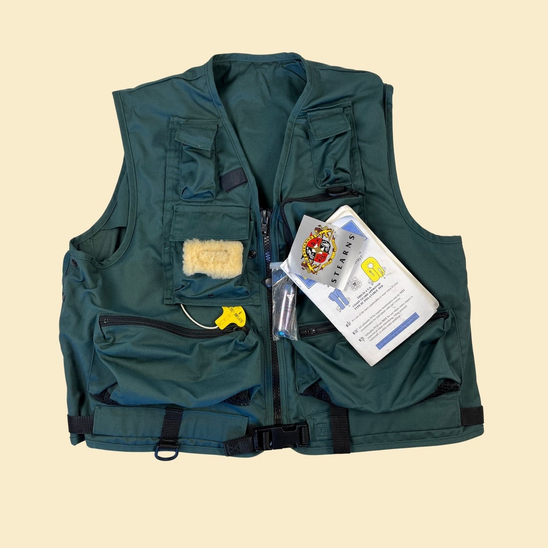 1990s Stearns Coast Guard Life Jacket, New Old Stock, Size XL, Vintage ...