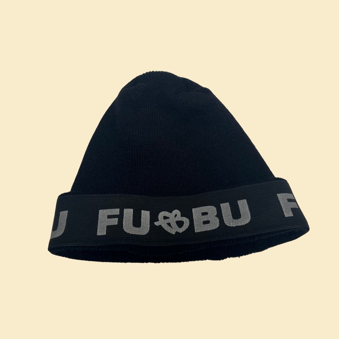 90s FUBU Beanie, Vintage 1990s Knit FUBU Hat With Ribbed Texture in ...