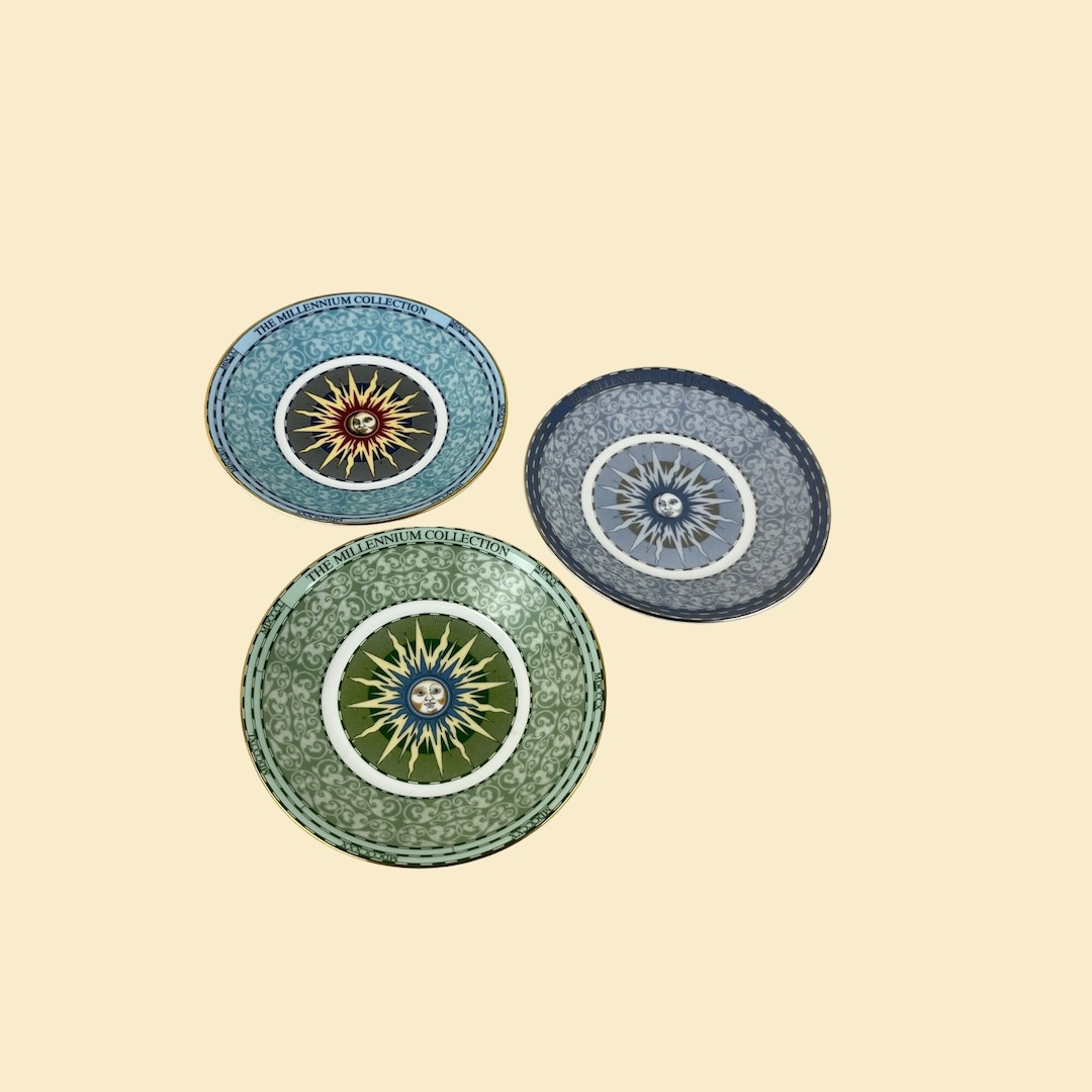 1990s Set of 3 Wedgwood Millennium Collection Plates, Vintage Set of ...