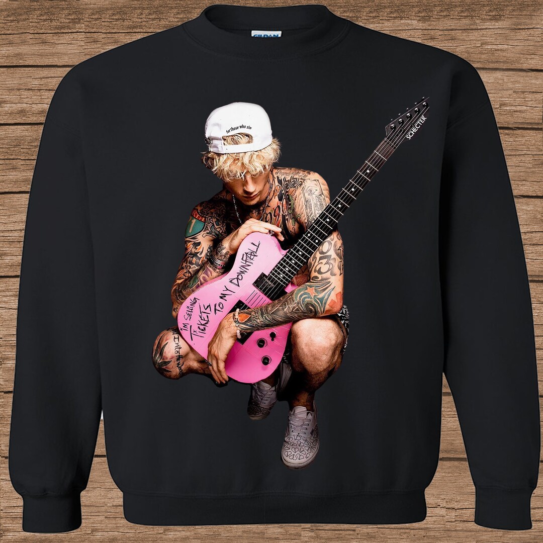 Sweatshirt Mgk Guitar Etsy