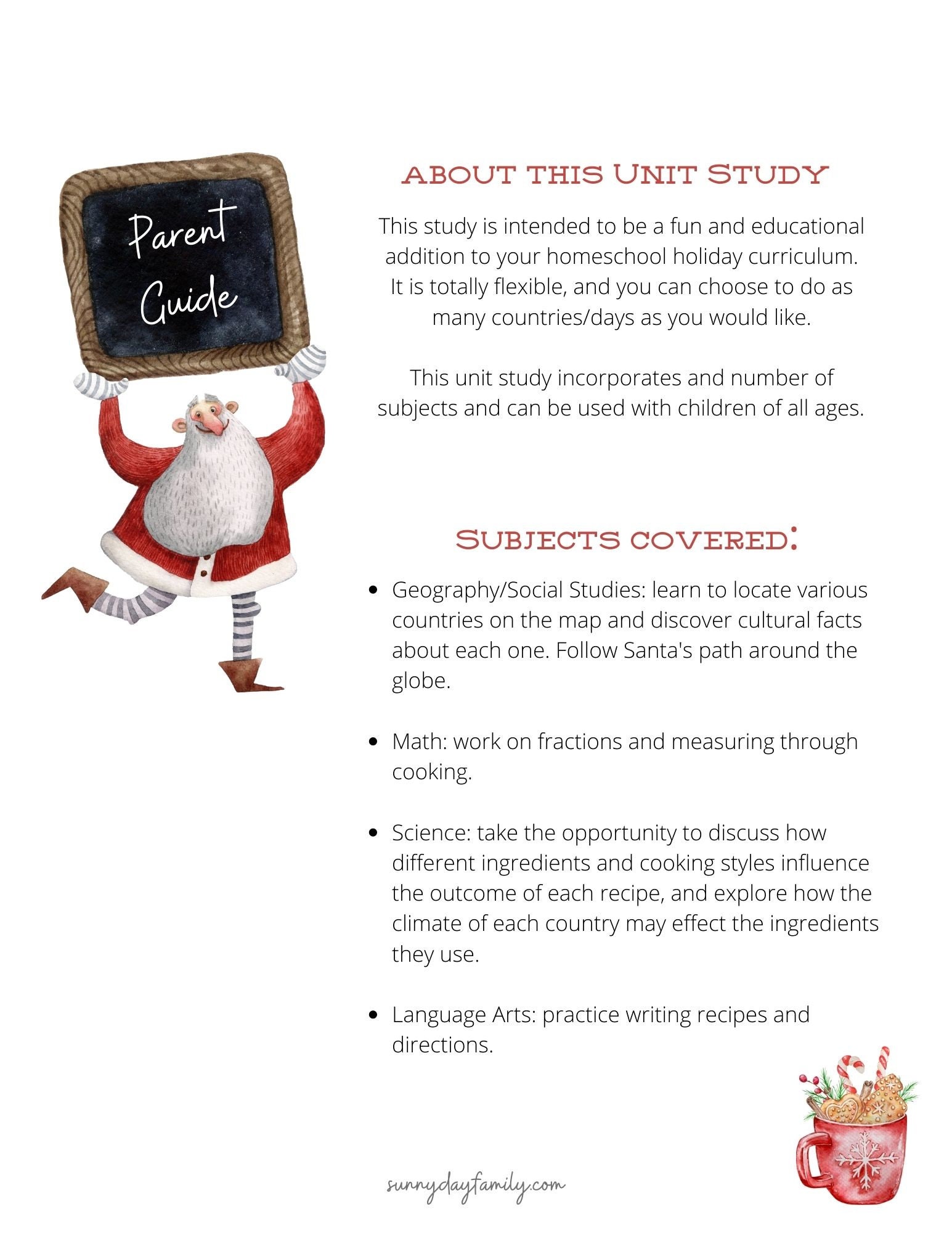 Exploring the World With Christmas Cookies - Christmas Unit Study ...