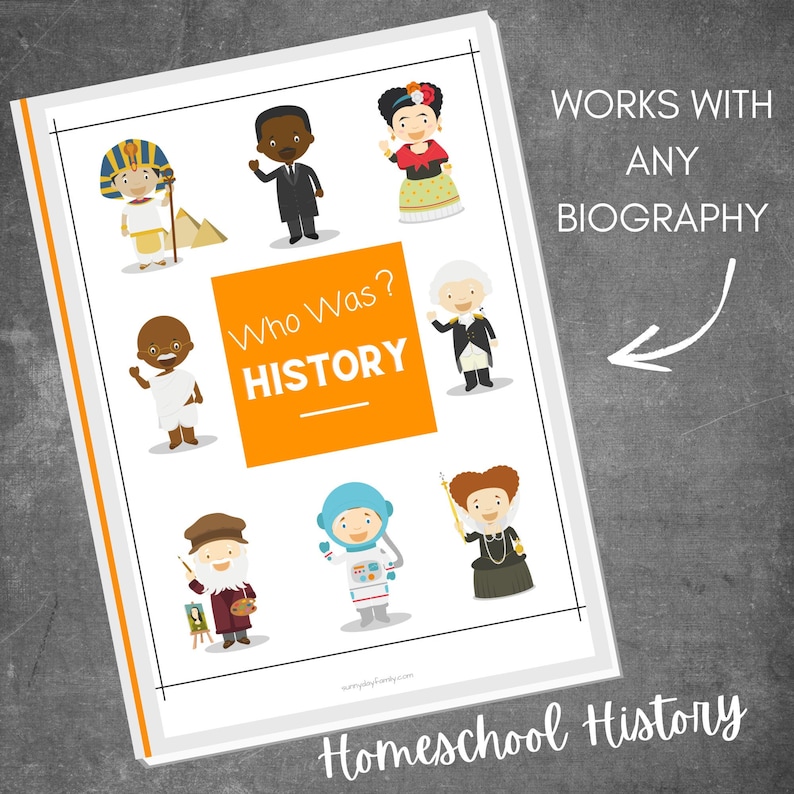 Homeschool History Notebooking Set Based on the Who Was - Etsy