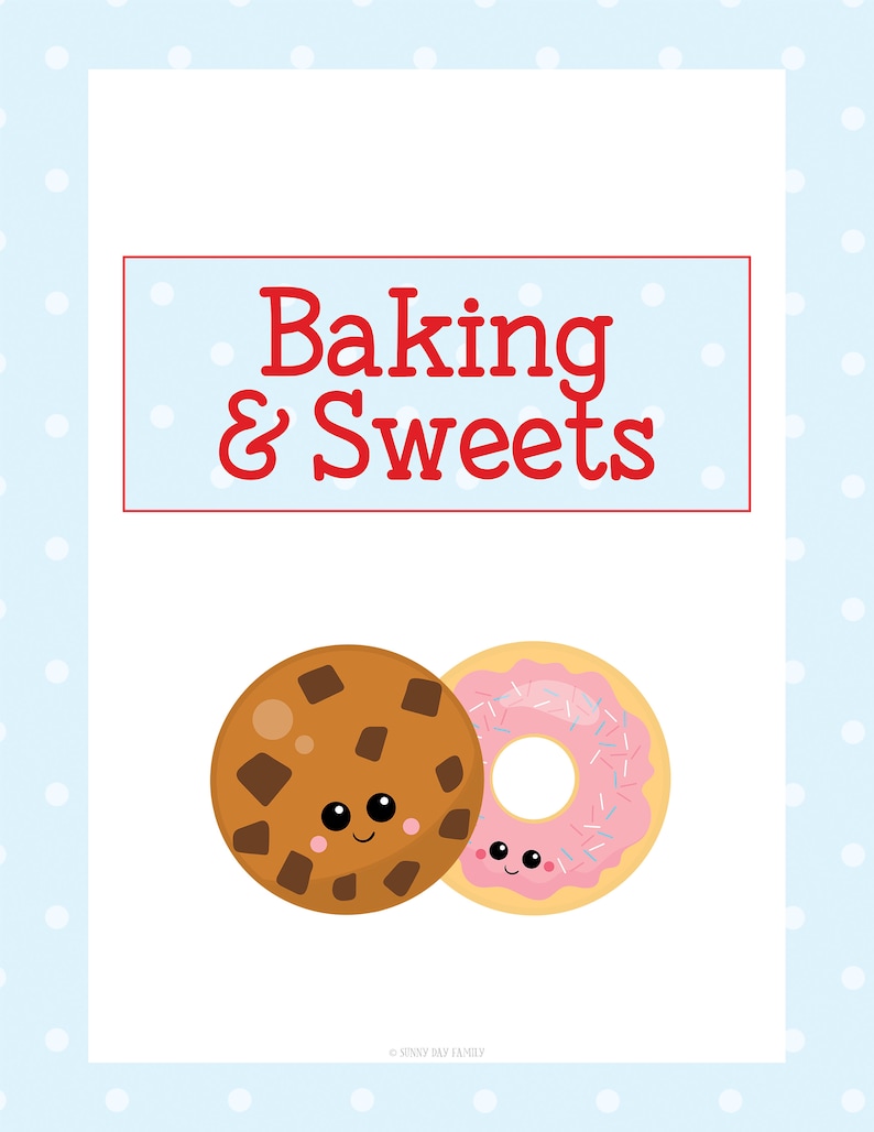 Kids Recipe Binder, Kids Cookbook, Recipes for Kids, Kids Recipe ...