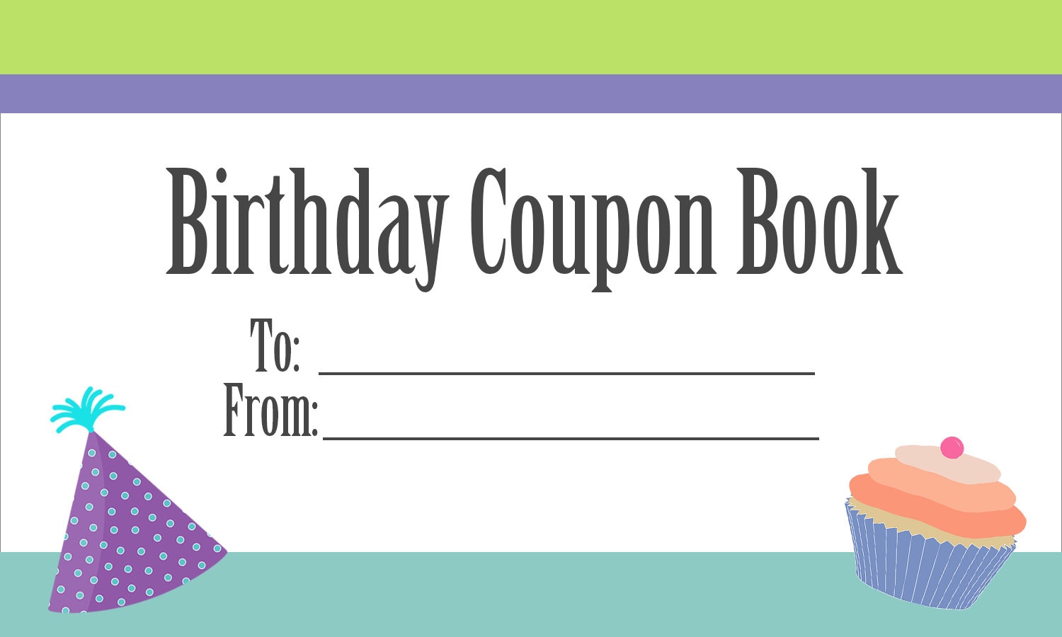 Birthday Coupon Book for Kids - Presents for Kids - Activities ...