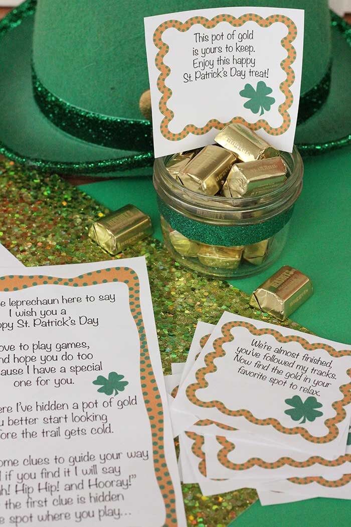 St. Patricks Day Scavenger Hunt for Kids, Pot of Gold Scavenger Hunt ...