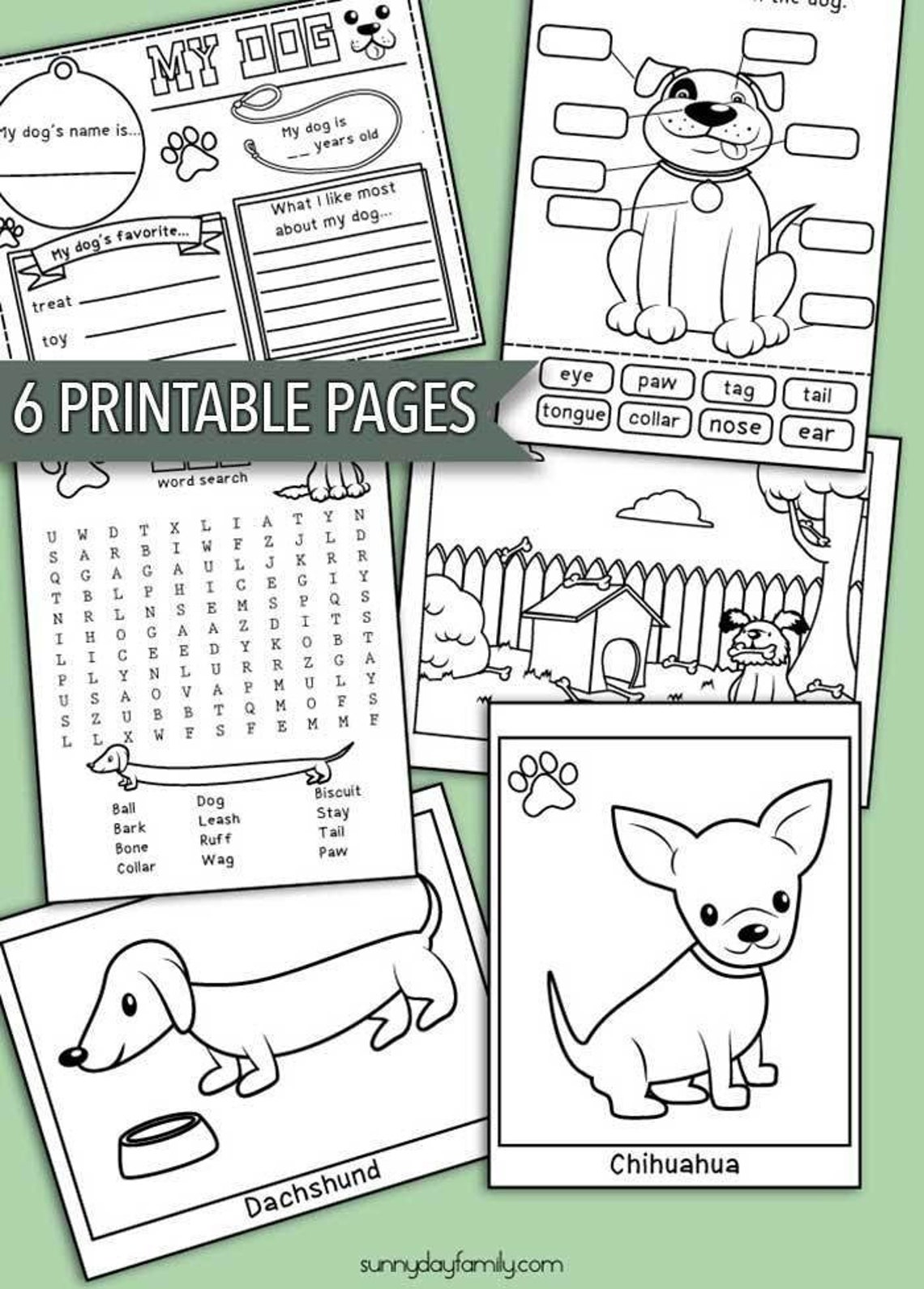 Dog Activity Pack - Kids Activities - Printable - Etsy