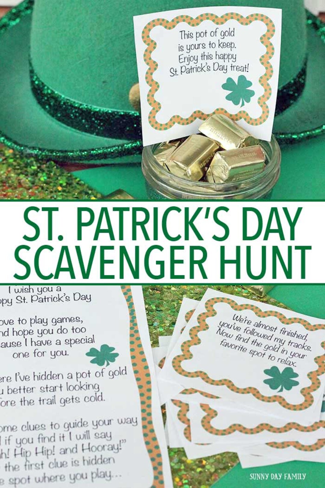 St. Patricks Day Scavenger Hunt for Kids, Pot of Gold Scavenger Hunt ...
