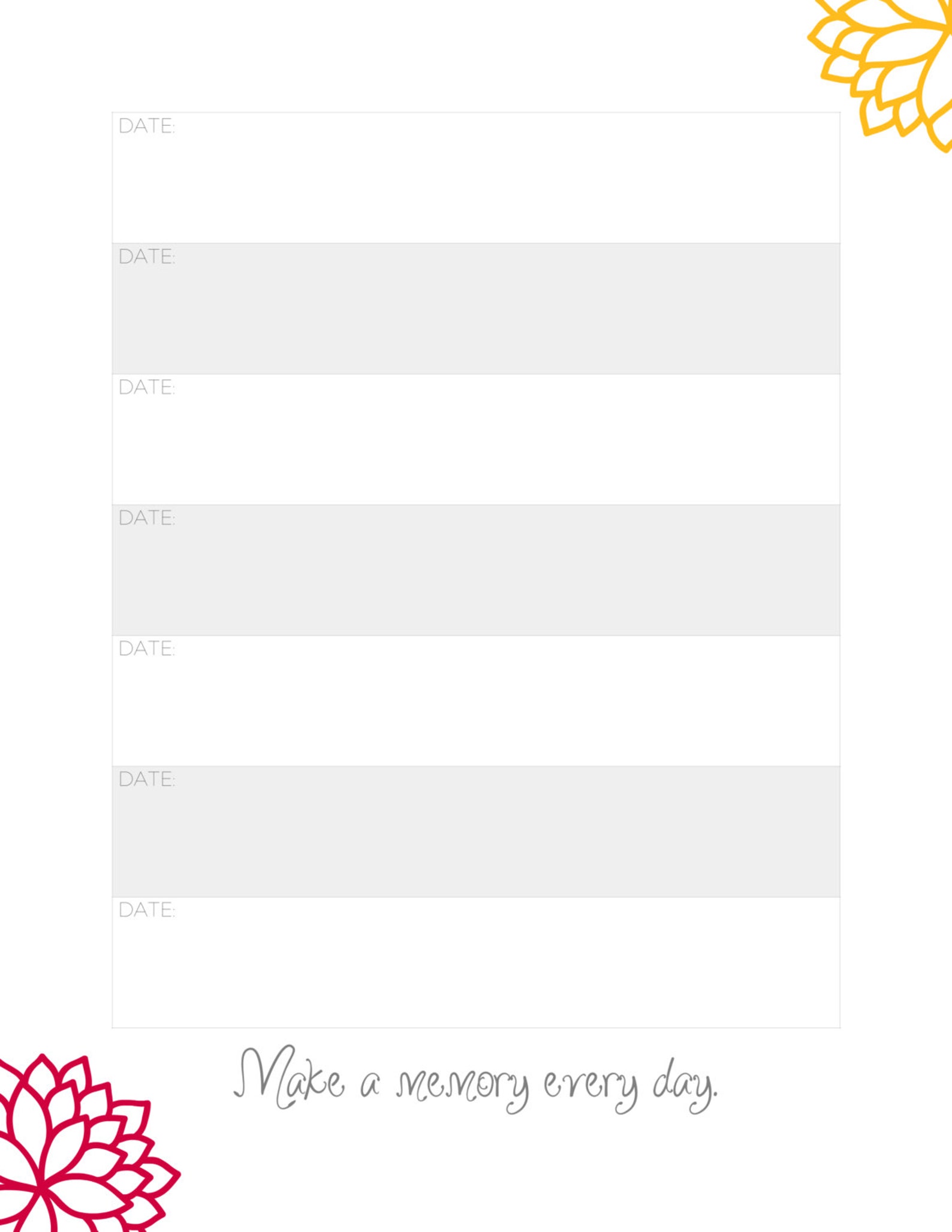 Every Day Memory Journal - Mom Journal - Baby Journal - Daily Journal ...