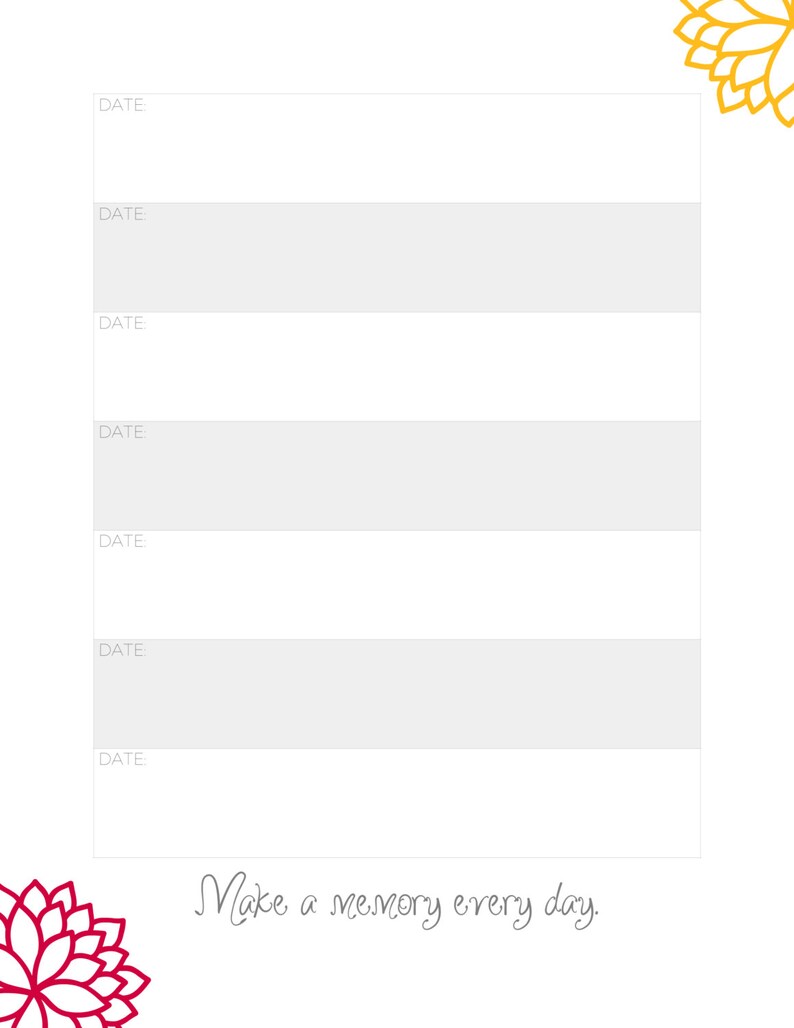 Every Day Memory Journal - Mom Journal - Baby Journal - Daily Journal ...