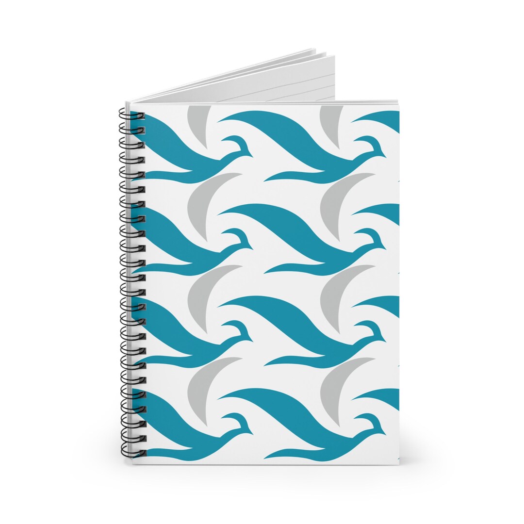 Into the Blue Light Fusion Spiral Notebook Ruled Line - Etsy