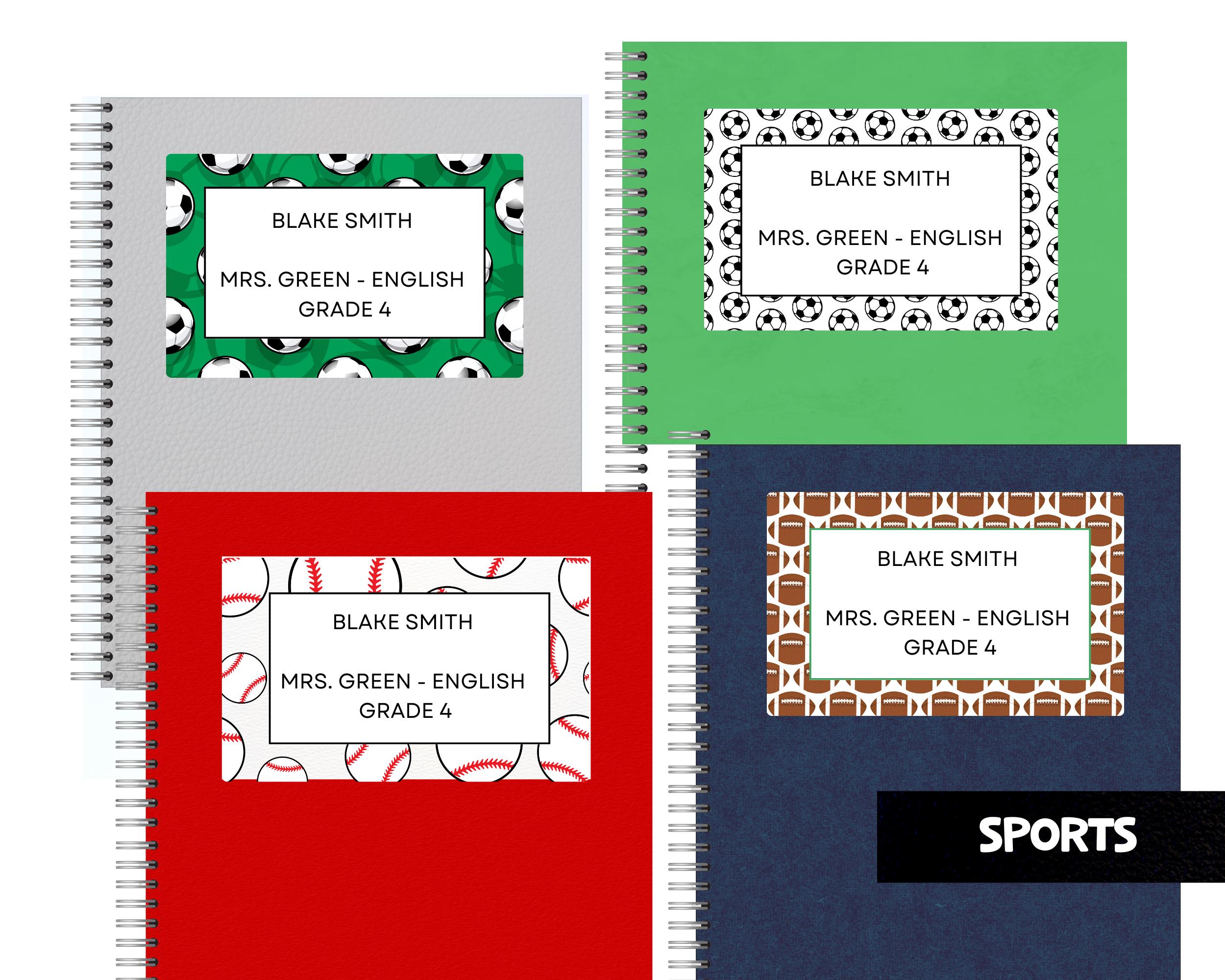 Editable School Labels, DIY Notebook Labels, Boy Label, Notebook Labels ...